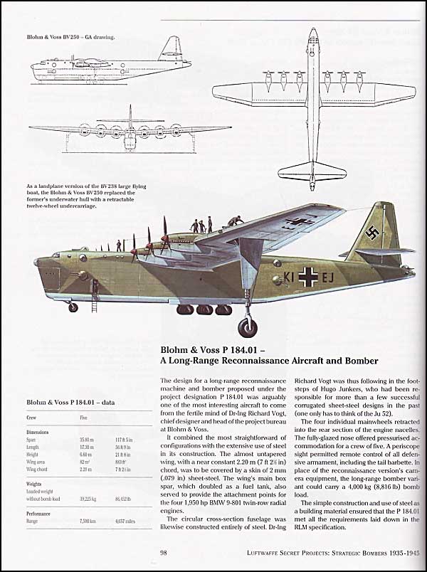 LUFTWAFFE SECRET PROJECTS : STRATEGIC BOMBERS 1935-1945 Messerschmitt ...